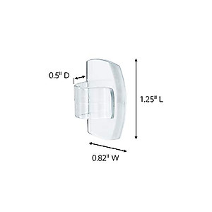 Command 17017CLRAWVPES Outdoor Light Clips, 32 clips, 36 strips