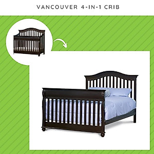 Full-Size Conversion Kit Bed Rails for Simmons Kids Cribs by Delta (Labrosse Cherry)