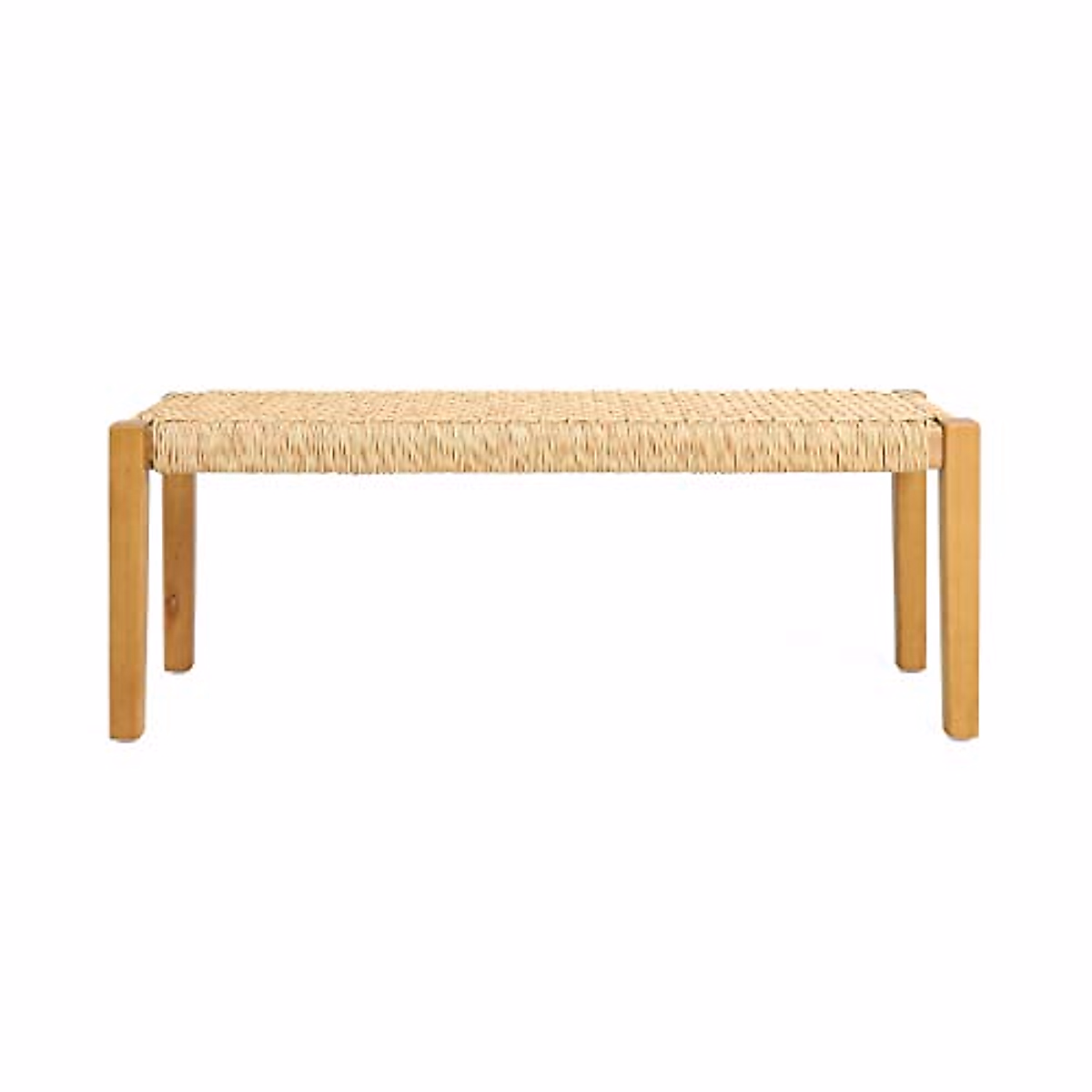 Christopher Knight Home Isaac Outdoor Modern Industrial Acacia Wood Bench, Brown and Teak