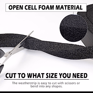 BJADE'S Air Conditioner Weatherseal Tape,Window AC Foam Seal Insulating Strip,2 X 1 Inch 6.5ft Air Conditioner Insulation Foam Strip.