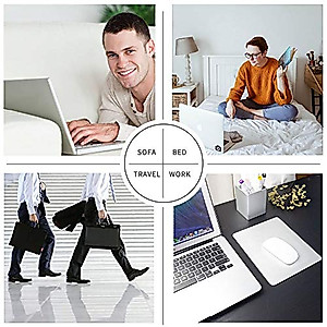 Metal Aluminum Mouse Pad, Office and Gaming Thin Hard Mouse Mat Double Sided Waterproof Fast and Accurate Control Mousepad for Laptop, Computer and PC,9.45 X 7.87 Inch,Silver