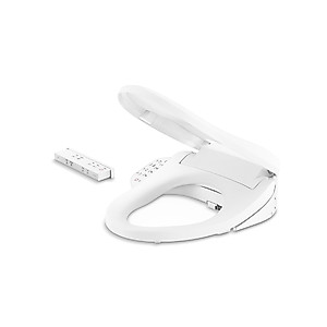 KOHLER 28229-0 K-28229-0 PureWash E725 Elongated Bidet Toilet Seat with Remote Control, White
