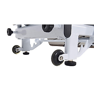 AeroPilates Precision Series Pilates Reformer Machine with Wheels for Toning Home Exercise Workouts, Improve Body Balance, and Stamina, White