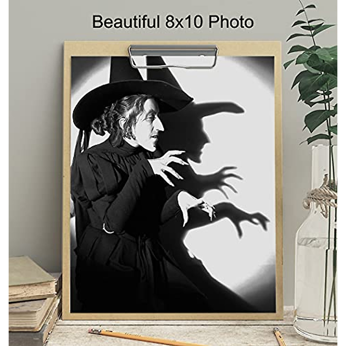 Wizard of Oz Wicked Witch Decor - Pagan Gifts - Wiccan Wicca Decor - Paganism Supplies - Gothic Wall Decor - Goth Wall Art - Witchcraft Decor - Black Magic - Vintage Witchy Poster - Scary Decorations