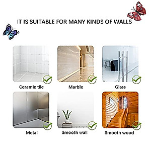 72 PCS Butterfly Wall Stickers, 3D Magnetic Removable Butterfly Wall Decals Fridge Magnet Murals Decoration for Kids Bedroom Nursery Classroom Party Wedding Decor (Multicolor)