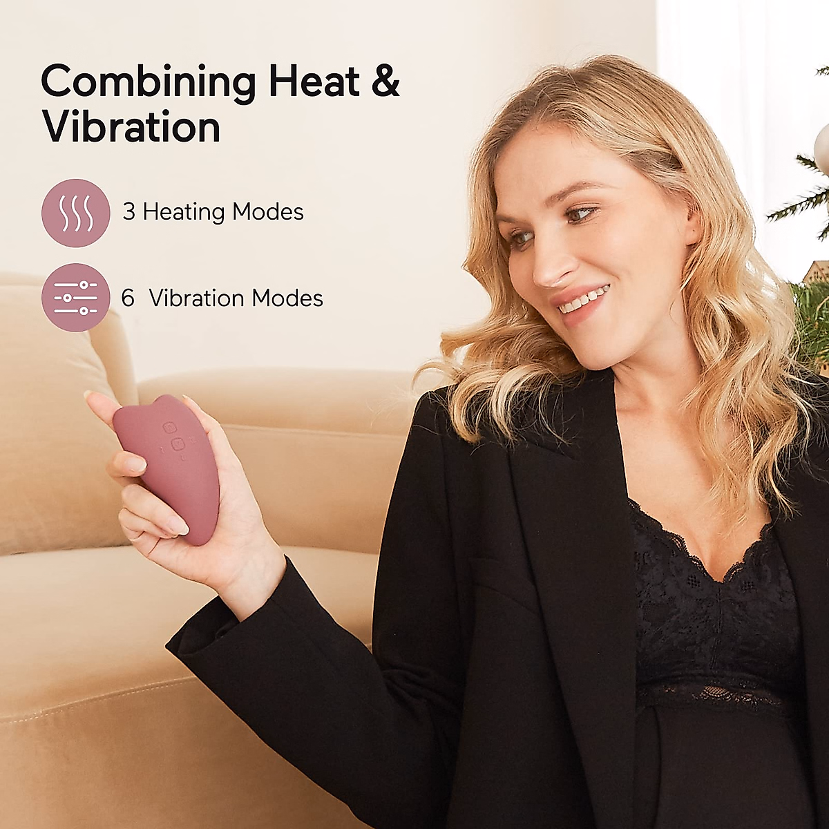 Momcozy Double Lactation Massager Warming for Breastfeeding, Pumping, Heat & Vibration for Improve Milk Flow, Breastfeeding Essentials for Clogged Ducts, Engorgement