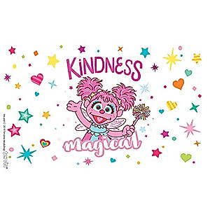 Tervis Sesame Street Made in USA Double Walled Insulated Tumbler Travel Cup Keeps Drinks Cold & Hot, 16oz, Abby Cadabby Kindness