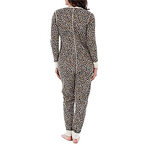 Fruit of the Loom womens Micro Waffle Premium Thermal Union Suit Pajama Bottom, Animal Print, Medium-Large US