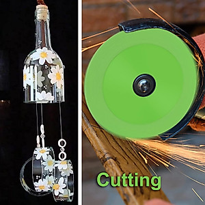 Glass Cutting Disc 4 Inch for Angle Grinder, Ultra-Thin Diamond Saw Blade Wheel for Glass Tile Marble Ceramic Jade