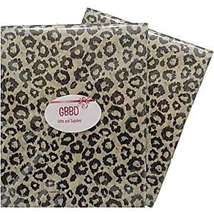 Animal Print Tissue Paper for Gift Bags - 24 Decorative Sheets 20 Inches X 30 Inches (Leopard Safari)