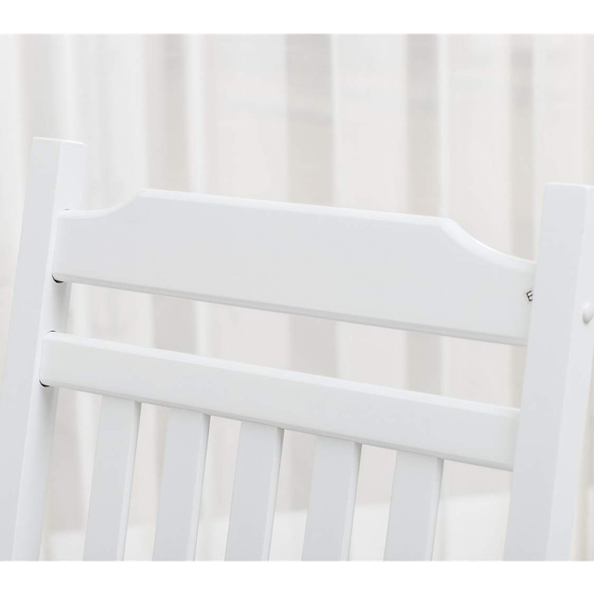 BplusZ Patio Outdoor Rocking Chair Set 3 Piece Furniture Rocker with Small Side Table for Bistro Porch White