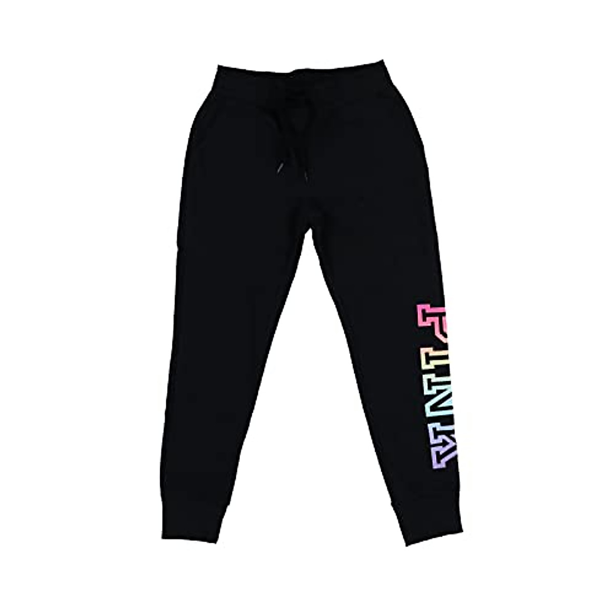 Victoria's Secret Sweatpants Skinny Jogger (M, Black Rainbow Logo)
