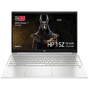 HP Pavilion 15 Laptop: AMD Ryzen 7 4700U, 512GB SSD, 16GB DDR4 RAM, 15.6" Full HD IPS Display, Windows 10