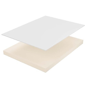 Modway Mila 6” Queen Mattress - Firm 6 Inch Queen Mattress - 10-Year Warranty, White