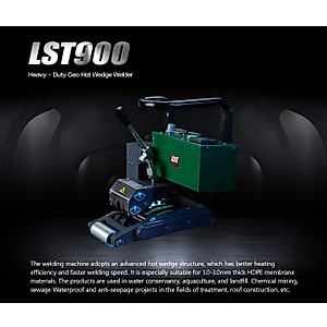 Geomembrane HDPE Welding Machine Hot Wedge Welder 1800W Overlap Welding Tool for 1.0-3.0mm Liner Lesite (120V/1650W)