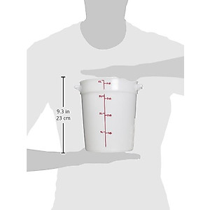 Cambro RFS4148 White Poly Round 4 Qt Storage Container