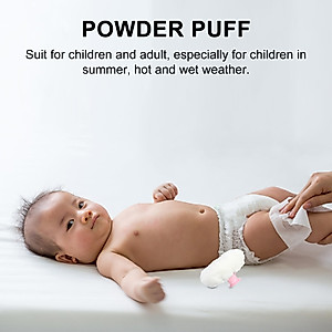 Powder Puff Body Powder Puff with Handle 4PCS