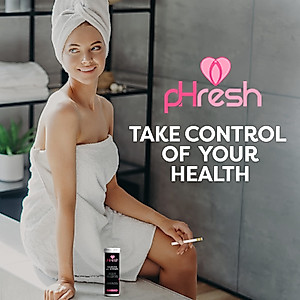 pHresh Vaginal pH Test Strips for Women - Measures Acidity, Alkalinity and pH Balance for Women - pH Strips for Bacterial Vaginosis Treatment & Vaginal Health Monitoring - Quick & Accurate Results