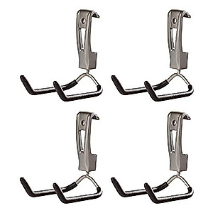 Rubbermaid 1784456 FastTrack Wall Mounted Rope, Hose, or Tool Garage Storage Utility Hook, Supports Up to 25 Pounds Each (4 Pack)