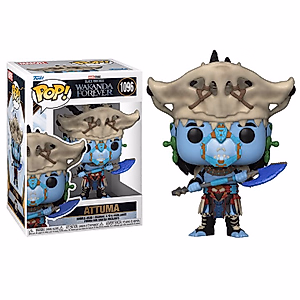 POP Marvel: Black Panther: Wakanda Forever - Attuma Funko Vinyl Figure (Bundled with Compatible Box Protector Case), Multicolored, 3.75 inches