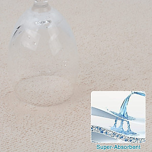 Sinland Microfiber Dish Drying Mat Super Absorbent Dish Drying Rack Pads Kitchen Counter Mat 16Inch X 18Inch Beige 2 Pack