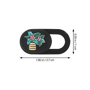 Hemobllo 3pcs Camera Cover Computers Laptops Phone Webcam Cover Smartphone Anti Covers Laptop Webcam Covers Webcam Slider Sticker Camera Stickers Security Cover Cartoon Flowers Abs Plastic