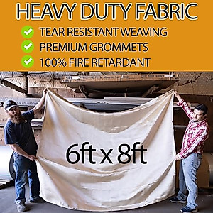 Supa Ant 2-pack Welding Blanket (6ft x 8ft) - 538C Heat Tolerant with Welding Gloves - Fiberglass Emergency Blanket