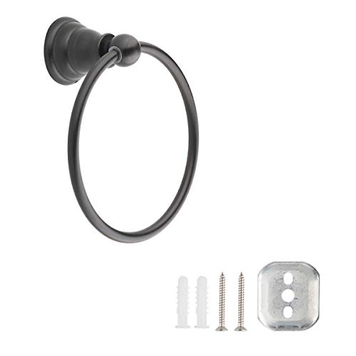 Amazon Basics Round Classic Towel Ring Holder - Oil Rubbed Bronze, ‎6.3" L x 2.3" W x 2.4" H