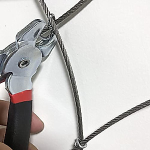 Hog Ring Pliers with 483Pcs 3/4" 1/2" 3/8" 1" Galvanized Hog Rings and Anti-Slip Gloves Perfect for Furniture Upholstery, Auto Upholstery, Cords, Animal Pet Cages, Bagging (Bent Hog Rings Pliers Kit)