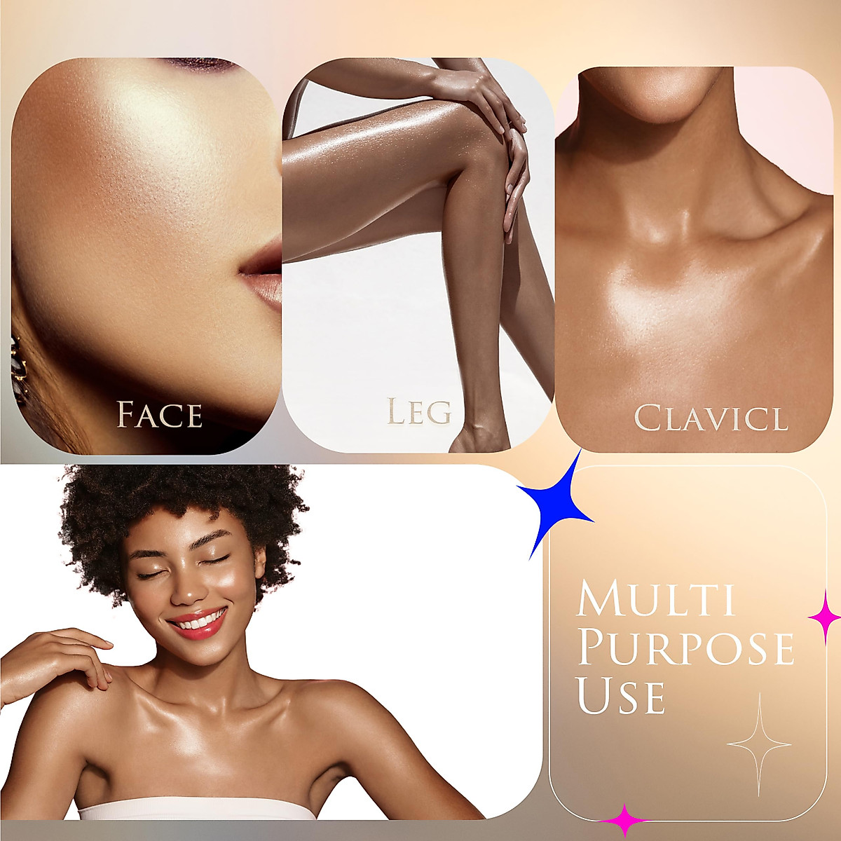 EBIN NEW YORK Egyptian Diamond Hair, Face & Body Glitter Mist - Gold 2.37oz | Quick-Drying, Long-Lasting Shiny Spray for Clothes, Rave, Festival, Travel Essentials | TikTok Trend Items