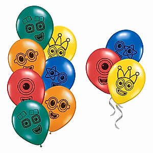 YAYJOY Numberblocks Party Decorations Numberblocks Stickers,Cake Toppers,Balloons,Party Banner,Home Decoration for Kid's Birthday Party