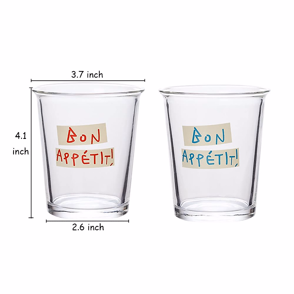 GIVSSES Coffee Cup - 11 oz Cute Beer Cups - Coffee Mug - Clear Iced Coffee Cup - Beer Cup - Iced Coffee Glass Cups - Coffee Bar Accessories