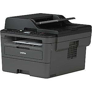 Brother DCP-L2550DWC All-in-One Wireless Monochrome Laser Printer - Print Scan Copy - 36 ppm, 2400 x 600 dpi, 128MB Memory, Auto 2-Sided Printing, 250-Sheet, 50-Sheet ADF, Tillsiy Printer Cable