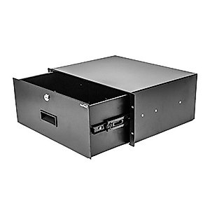 NavePoint Server Cabinet Case 19 Inch Rack Mount DJ Locking Lockable Deep Drawer with Key 4U