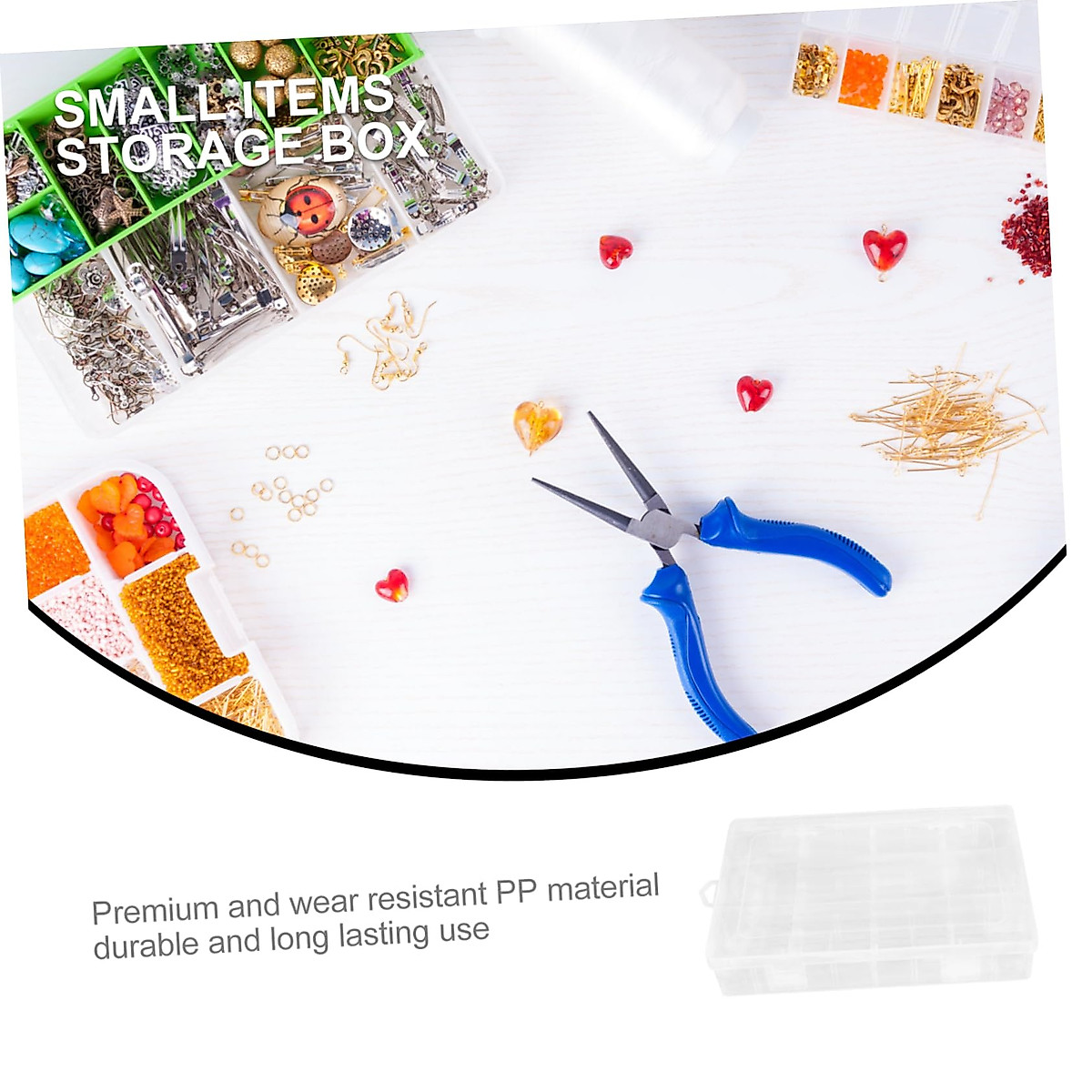 Cabilock 6 Pcs Detachable Storage Box Jewelry Organizer for Necklaces Earring Holder Case Storage Container with Dividers Jewelry Organizer Tray Pp Plastic Multifunction Stud Box