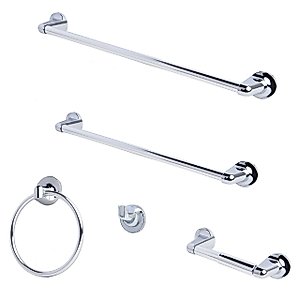 Laguna Brass 6910CP 5-Piece Bathroom Hardware Accessory Set Chrome Finish