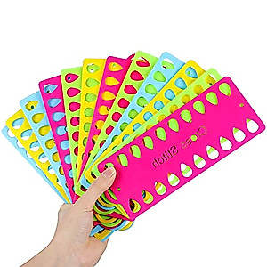 12 Pieces Embroidery Floss Organizer Cross Stitch Supplies Colorful Needlework Thread Holder 20 Positions Plastic Embroidery Floss Organizer Sewing Thread Storage Sewing Tools for DIY Sewing