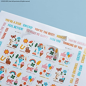 Thinking of You (2 Sheets of 20) First-Class Mail Forever Postage Stamps 2023 Scott 5803-5807