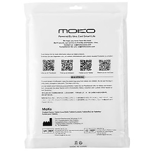 MoKo Case Fits All-New Amazon Kindle Fire HD 10 Tablet (13th Generation, 2023 Release) 10.1", Origami Standing Shell Cover with Magnetic PC Back Cover, Black