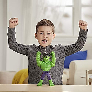 Playskool Heroes Marvel Super Hero Adventures Mega Mighties Hulk Collectible 10" Action Figure, Toys for Kids Ages 3 & Up