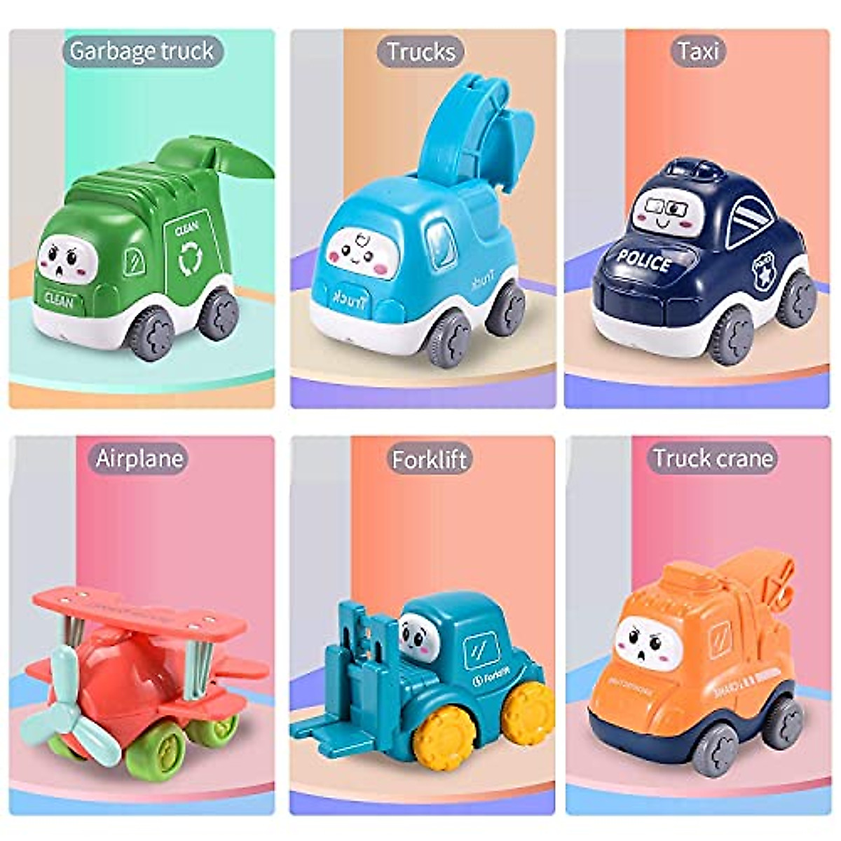 ALASOU Baby Truck Car Toy and Playmat Storage Bag(6 Sets)|Baby Toys 12-18 Months|Infant Toys for 1 2 3 Year Old boy Girl|1st Birthday Gifts for Toddler Toys Age 1-2