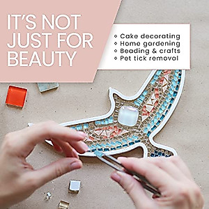 Tweezer Guru Eyebrow Tweezer Set for Women & Men - Professional Slant and Pointed Tweezers Set with Case - Precision Tweezers Kit for Facial Hair, Splinter and Ingrown Hair Removal (4 PC-W)