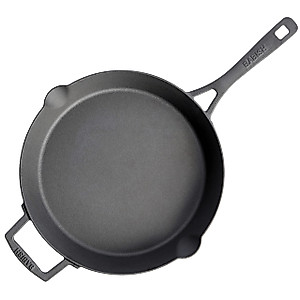 Babish Cast Iron Preseasoned Skillet, 12-Inch