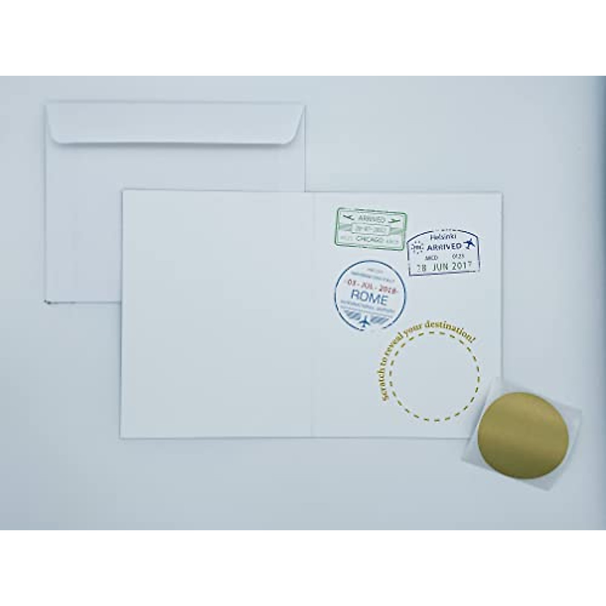 You're Jetting Off To Passport Travel Card Scratch To Reveal Your Personal Message Surprise Gift
