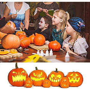 Oizzduru Pumpkin Carving Kit Halloween, 9 PCS Professional Heavy Duty Carving Set, Stainless Steel Pumpkin Carving Tools with Carrying Case LED Candles for Halloween Decoration Jack-O-Lanterns