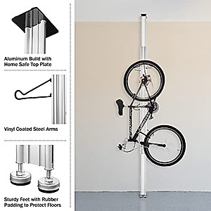 RAD Cycle Aluminum Bike Stand Bicycle Rack Storage or Display Holds Two Bicycles