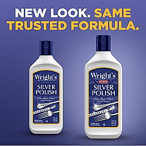 Wright's Silver Cleaner and Polish - 7 Ounce (2 Pack) Ammonia-Free - Use on Silver, Jewelry, Antique Silver