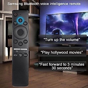 New BN59-01312A Voice Remote for Samsung Smart TV Bluetooth Mic Control Compatible for All Samsung Smart Curved Frame QLED LED LCD 8K 4K TVs with Voice Function