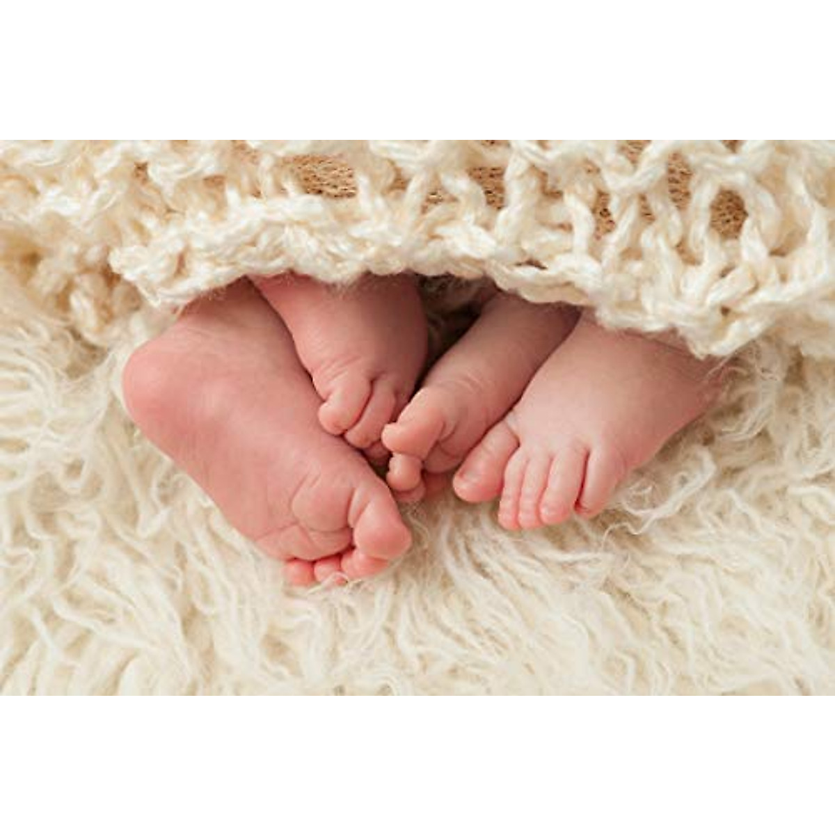 Soft Faux Sheepskin Lamb Fur Chair Cover, Seat Cover, Area Rug, Mat, Baby Blanket, 2 x 3 Feet - Natural (Oatmeal, Beige, Tan,