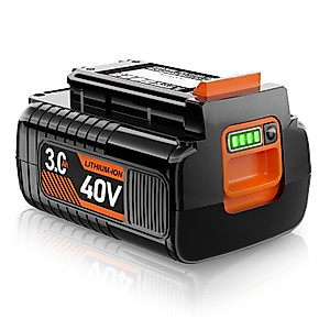 TenHutt 【Upgrade】 3.0Ah Replace Battery for Black&Decker 40V Lithium Battery for Black and Decker 40V Power+ Tools LBX2040 LBXR36 LBXR2036 LST540 LCS1240 LBX1540 LST136W Black+Decker Lithium Battery